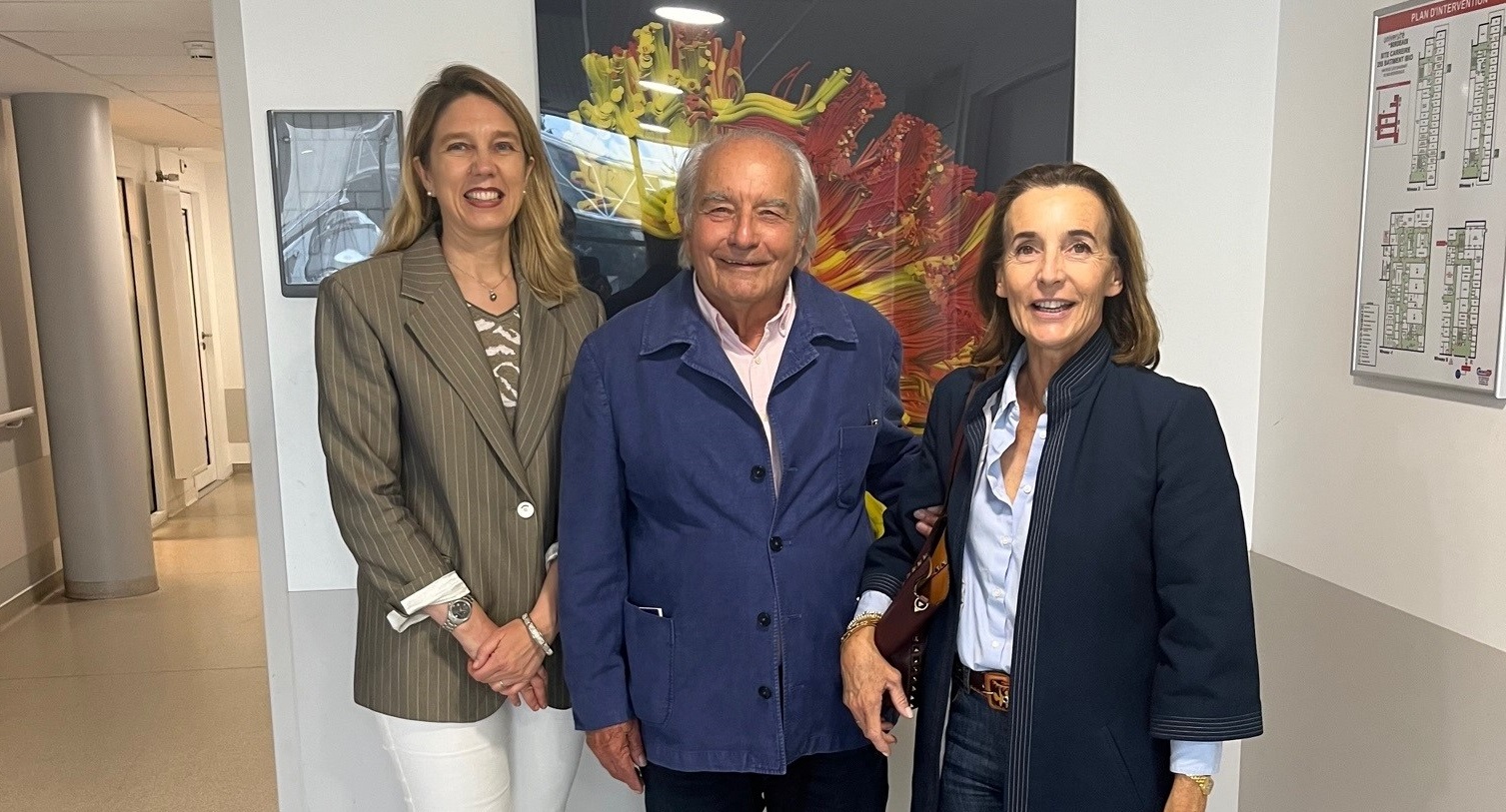 A visit from Mr Burrus and his daughter accompanied by the FRM | RHU SHIVA