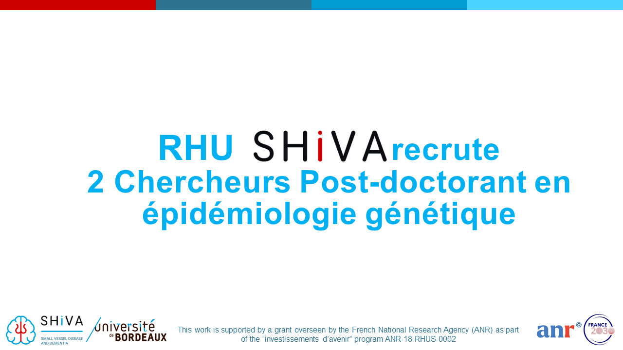 Le RHU SHIVA recrute 2 chercheurs post-doctorants ! | RHU SHIVA